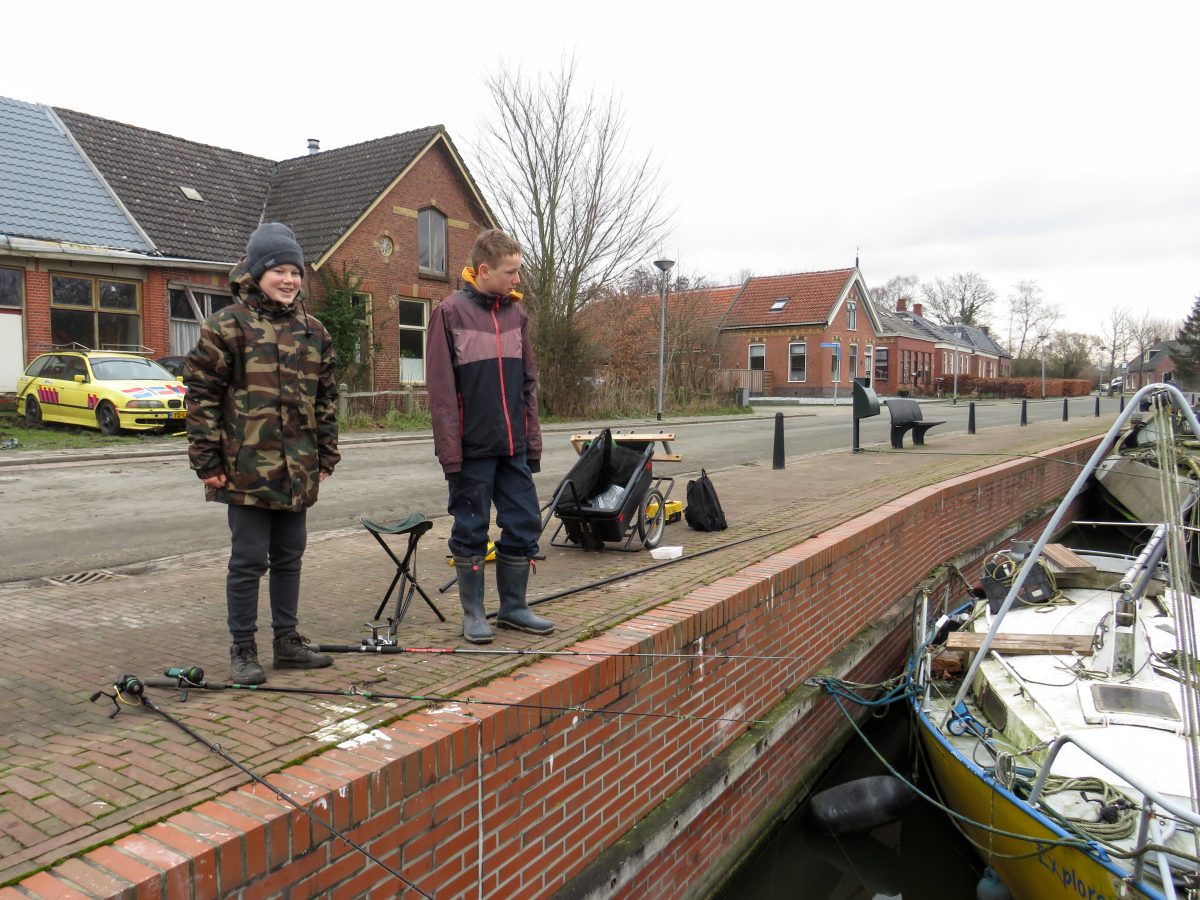 Ook zonder vis kunnen Ruben en Brian een goede dag hebben